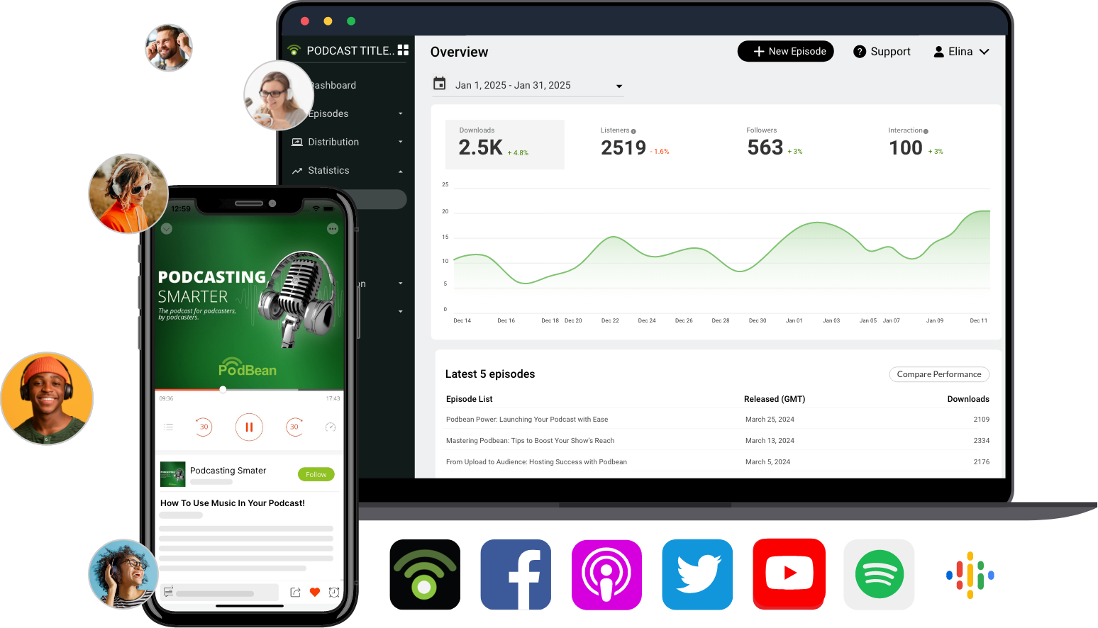 Remote Podcast Recording with Podbean audio recorder app